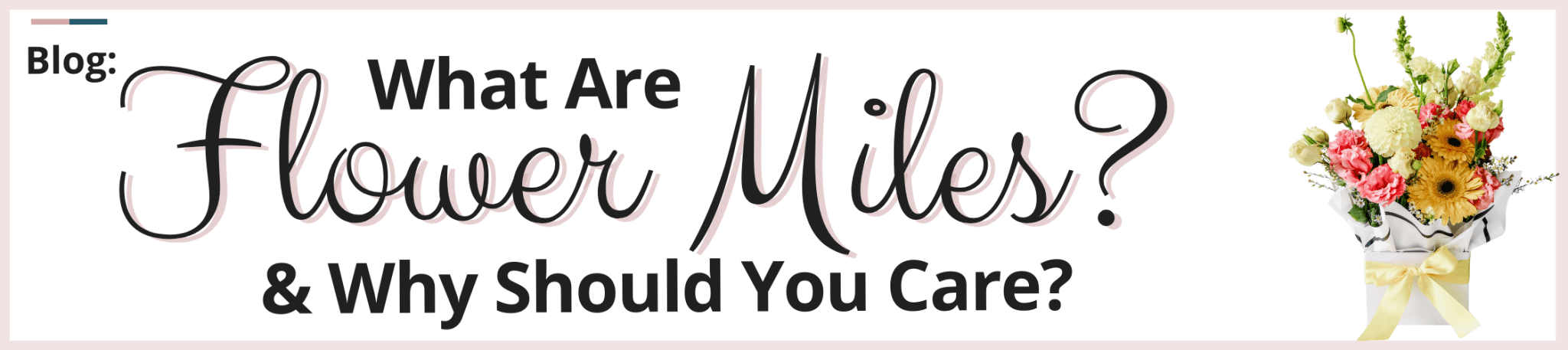 What Are Flower Miles — And Why Should You Care? | Samantha's Flowers ...